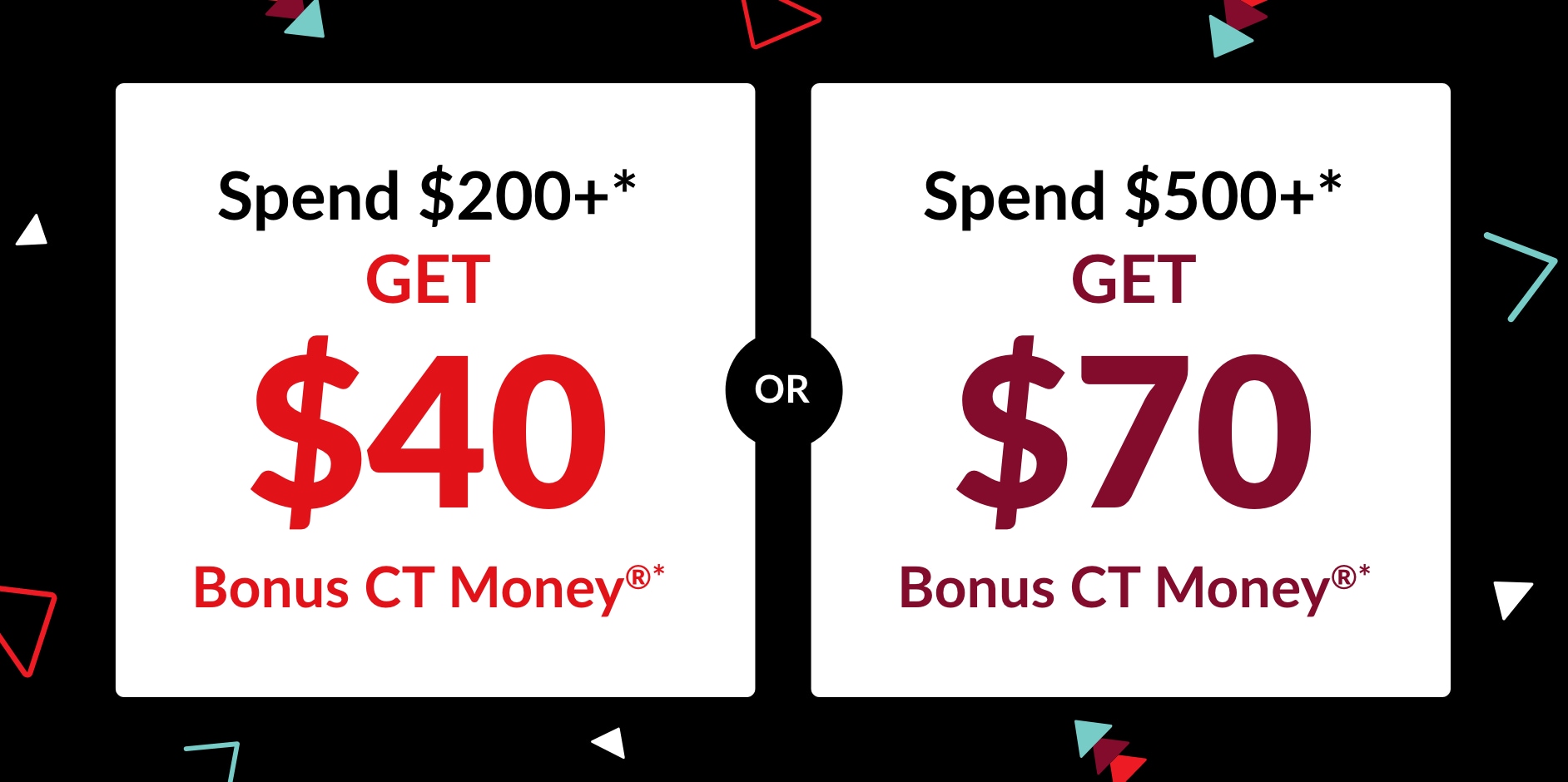 Spend More Get More | Triangle